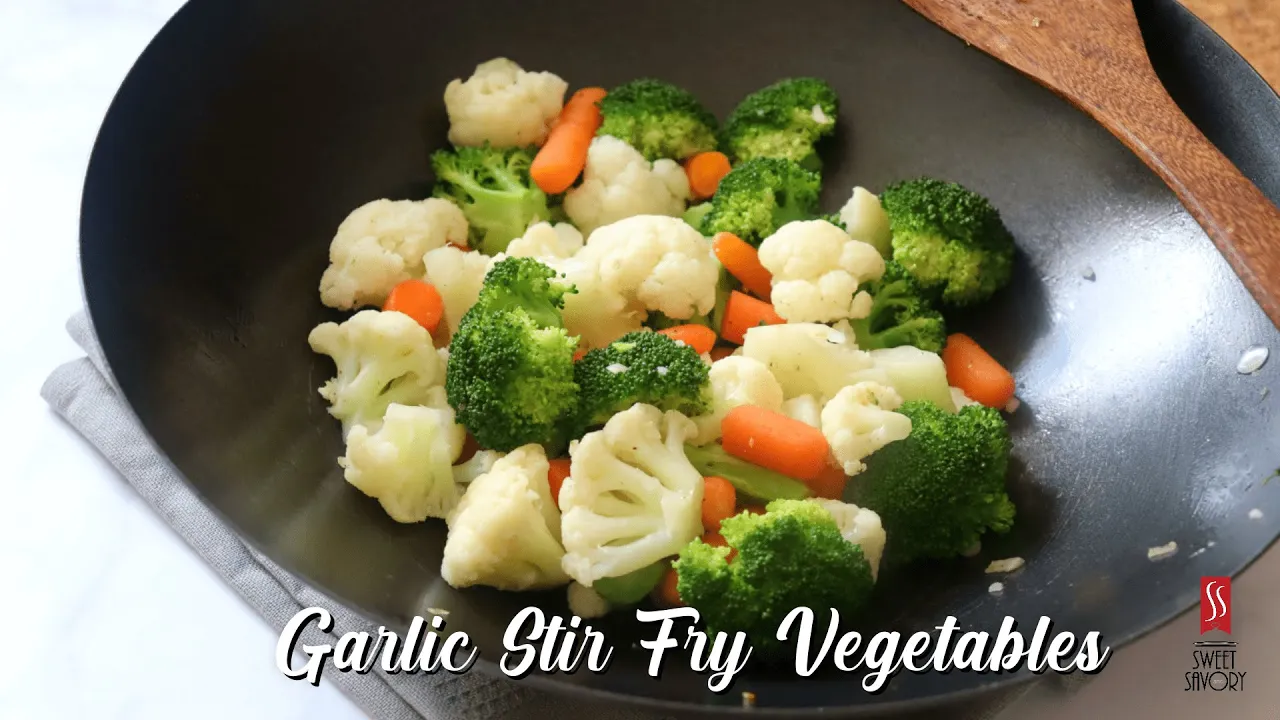 Garlic Stir Fry Vegetables - Sweet and Savory- Recipes of famous food.