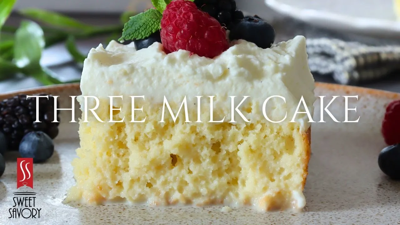 Three Milk Cake Recipe - Sweet and Savory- Recipes of famous food.